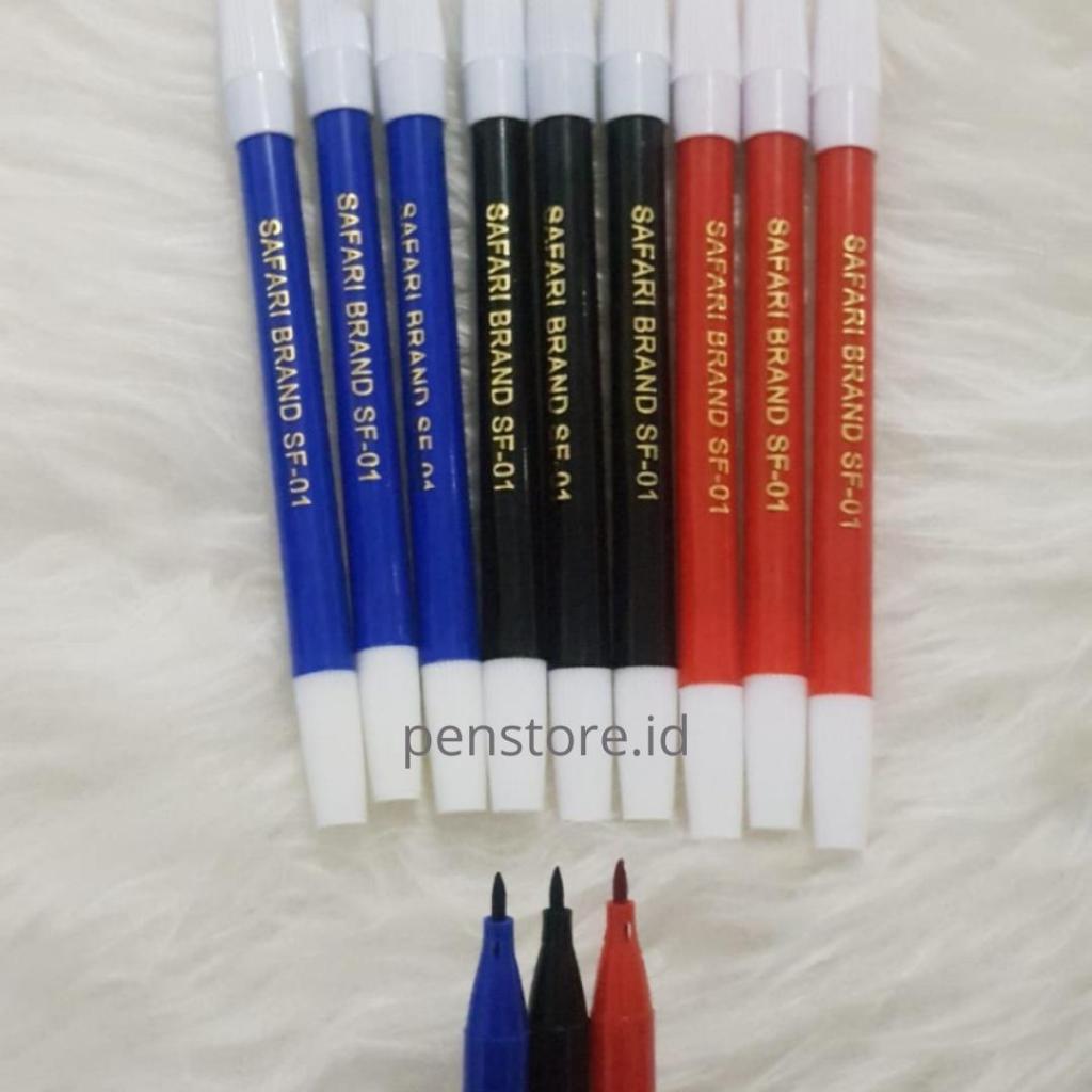 Jual (5 pcs) Spidol Kecil Safari Hitam, Merah, Biru, Hijau / sepidol ...