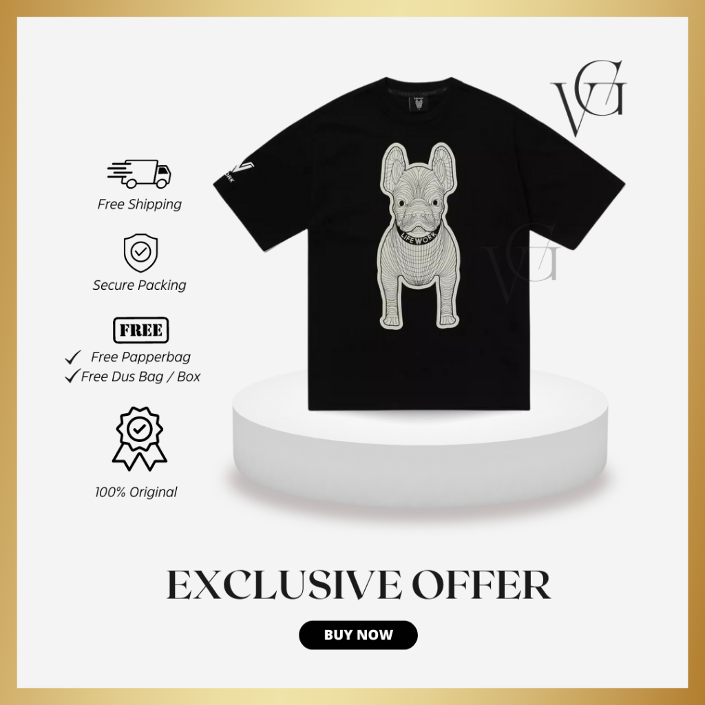 Jual (LW) LifeWork Silket Life Work Big Radog T-shirt Kaos Oversize ...