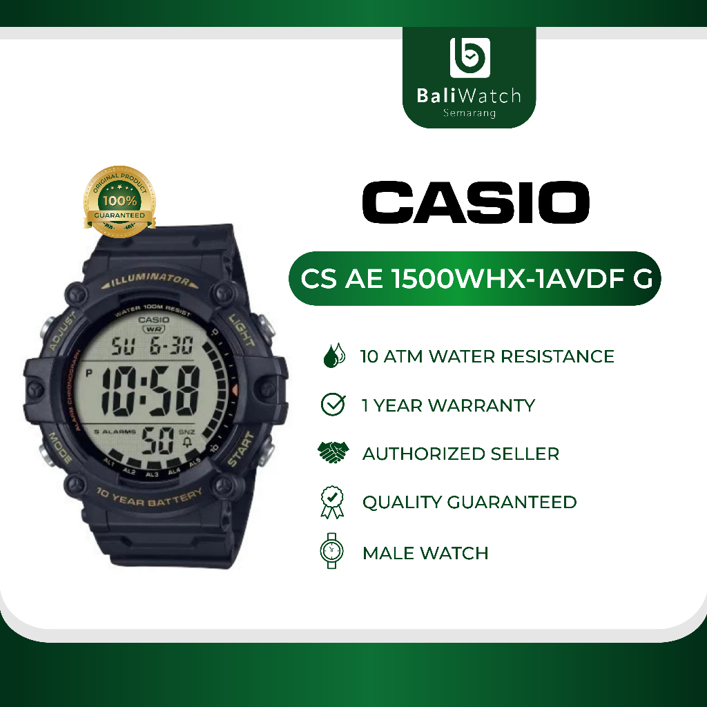 Jual Casio CS AE 1500WHX-1AVDF G | Shopee Indonesia