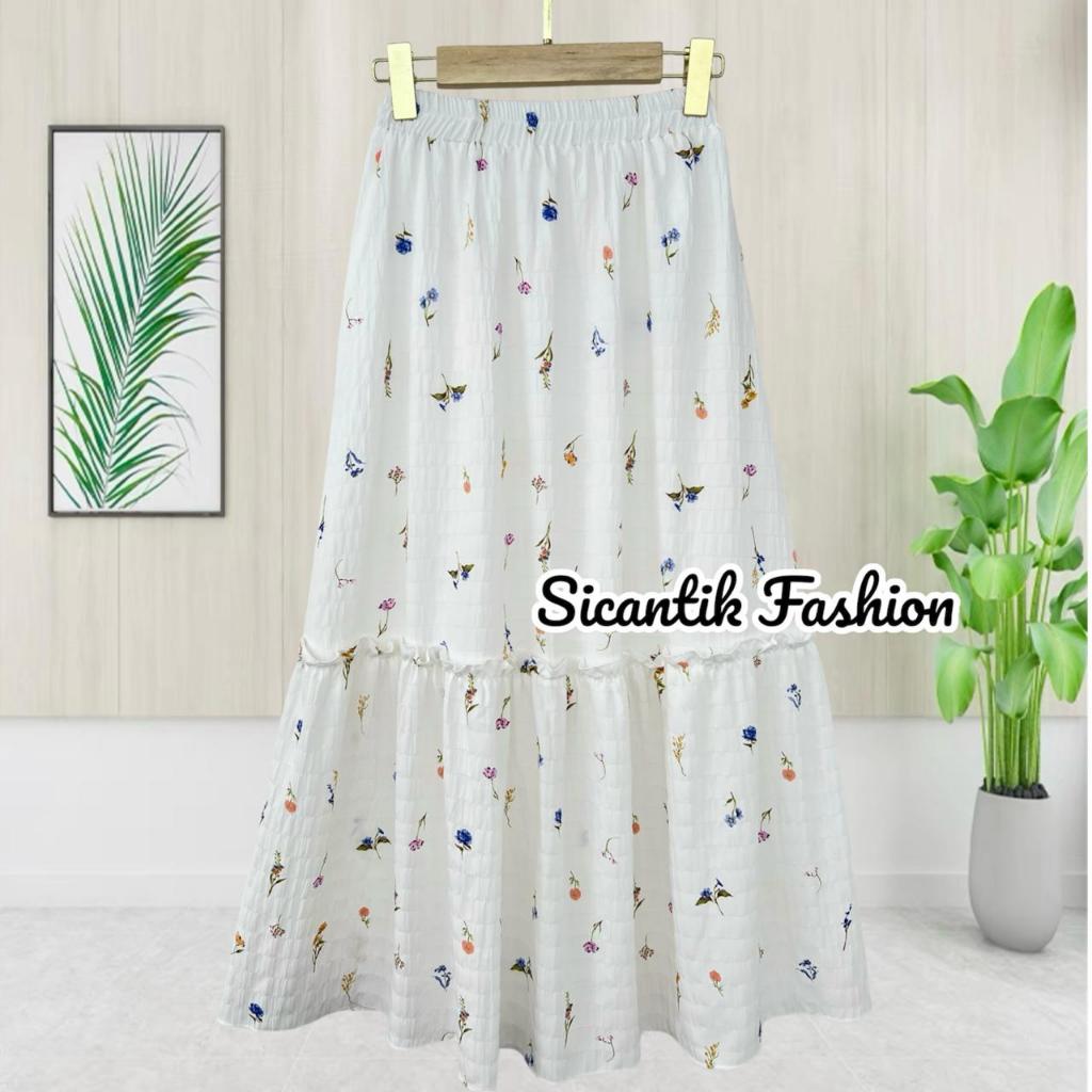 Jual Rok Wanita Style Korea Bahan Cotton Crinkle // Rok Tutu // Rok ...
