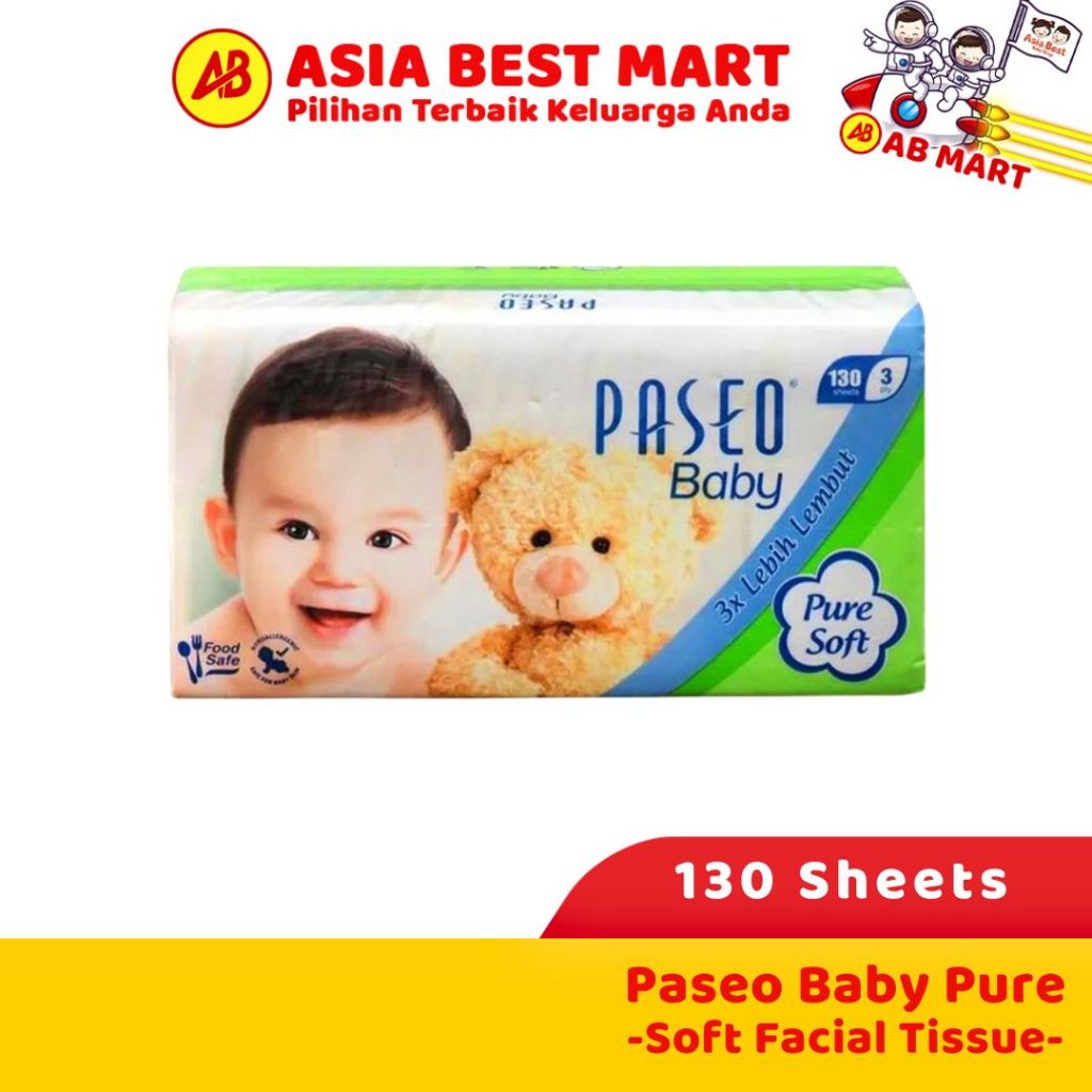 Jual Paseo Baby Pure Soft 130 Sheets Facial Tissue Tisu Bayi | Shopee ...