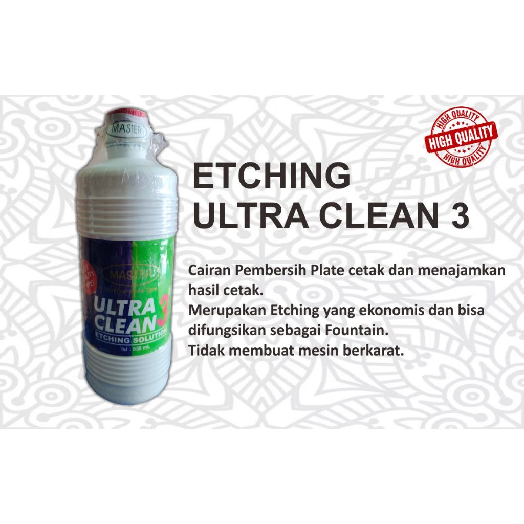 Jual Etching Ultra Clean 3 | Shopee Indonesia