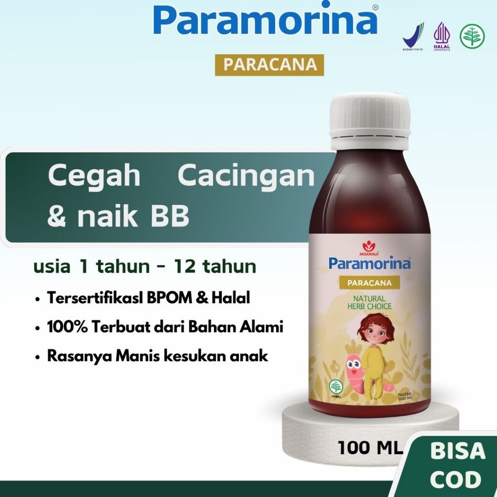 Jual PARAMORINA PARACANA - Madu untuk Bantu Atasi Cacingan Anak - 100ml ...