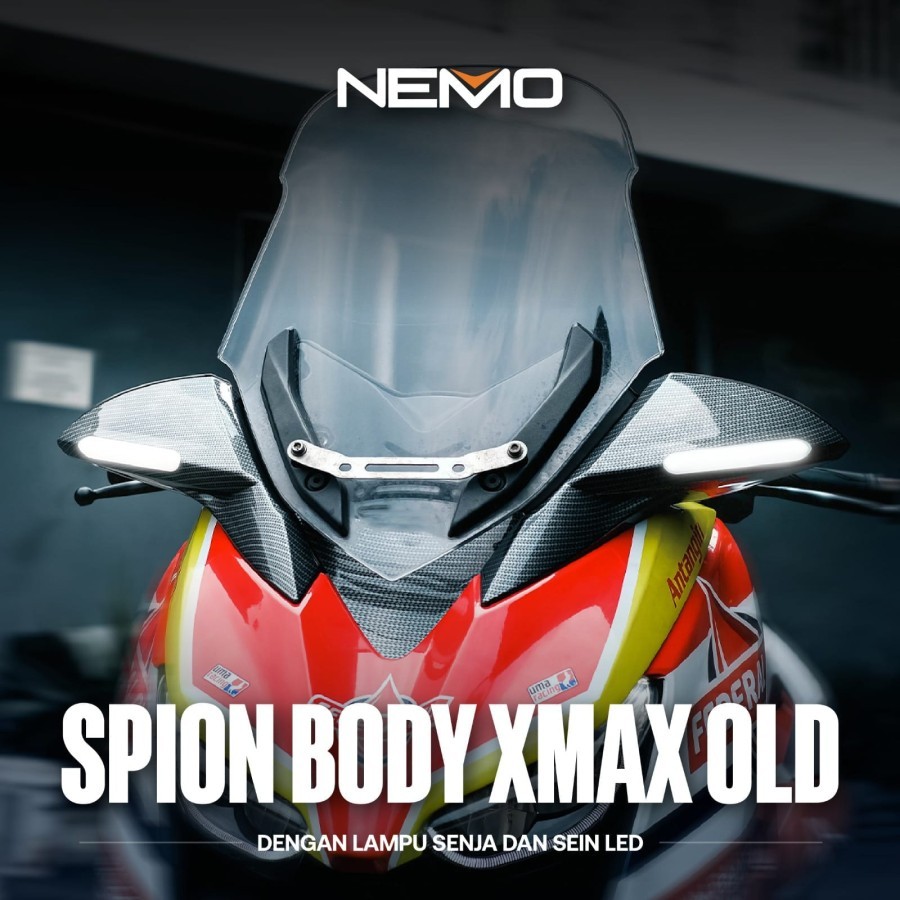 Jual NEMO Spion Body Yamaha Xmax Carbon + Sein (XMAX OLD) | Shopee ...