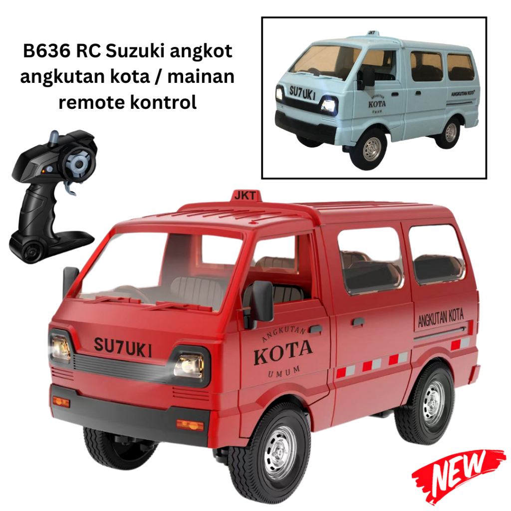 Jual Rc Suzuki Angkot angkutan bus telolet 2.4G / Mainan Anak Mobil ...