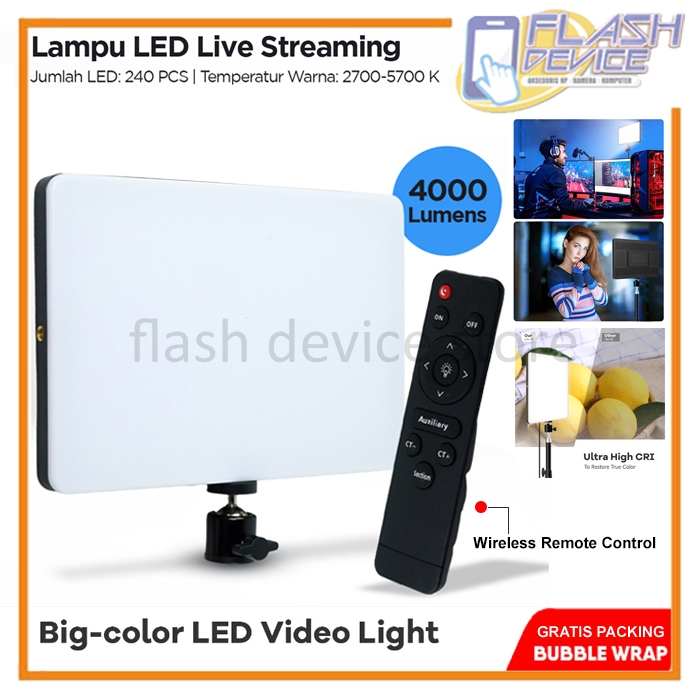 Jual Lampu LED Live Streaming Video Fill Light 11 Inch MM-240 Wireless ...