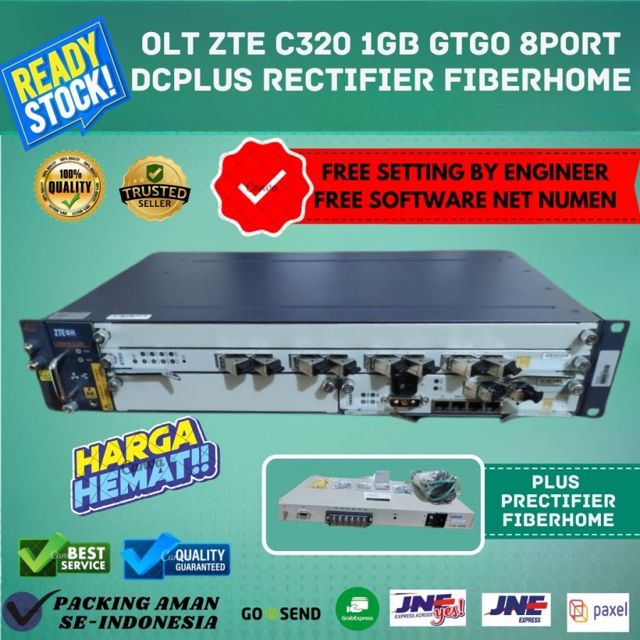 Jual OLT ZTE C320 1GB GTGO 8PORT DC dengan RECTIFIER FIBERHOME | Shopee Indonesia