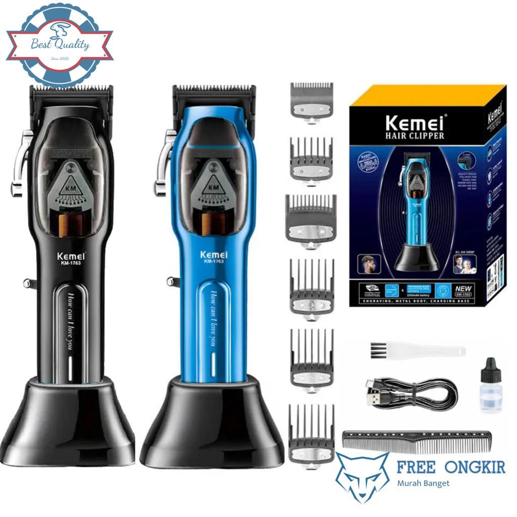 Jual Kemei Hair Clipper Professional 9000 RPM Alat Cukur Rambut 1 Set Mesin Cukuran Kemei KM ...