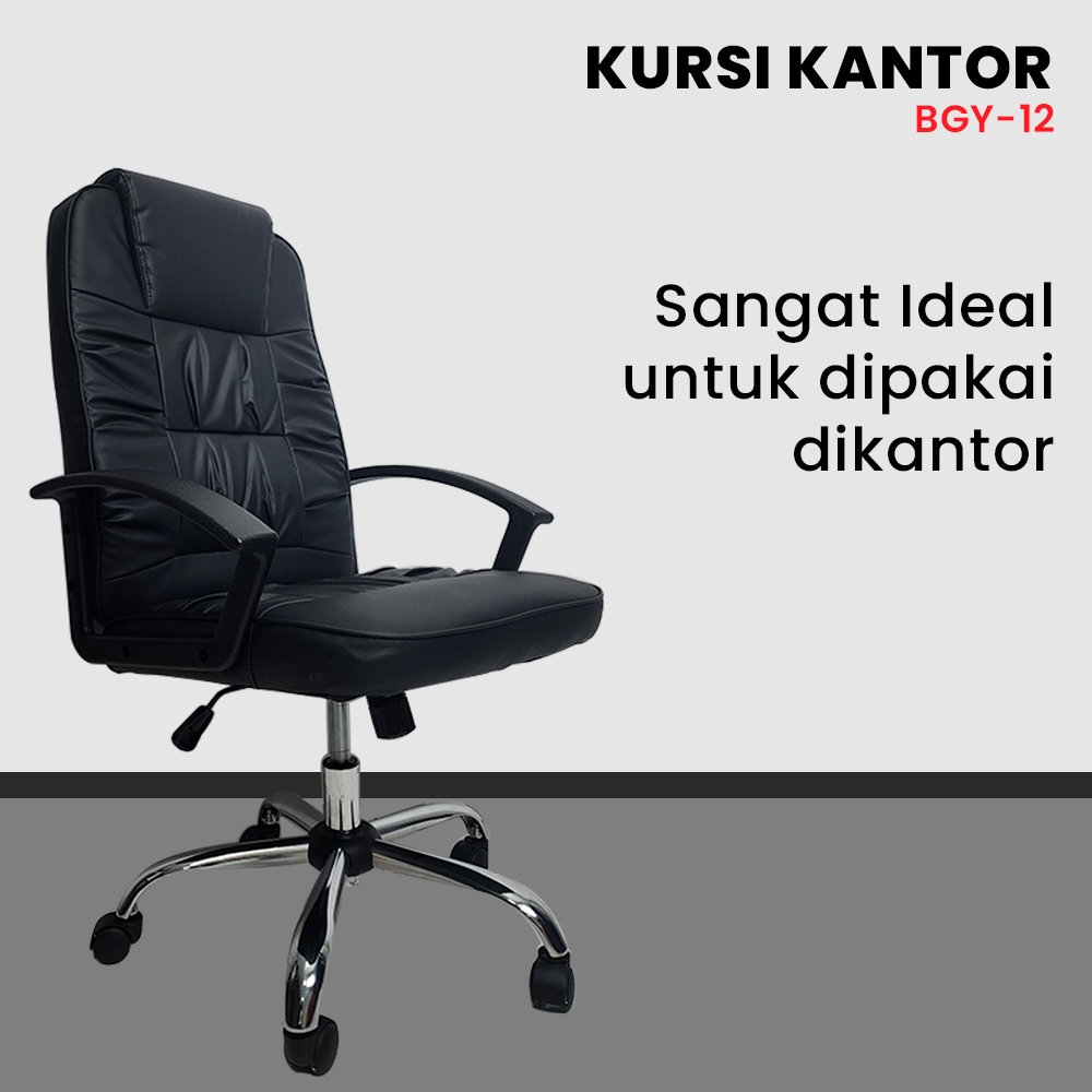 Jual Kursi Belajar Kursi Kantor Kursi Kerja Putar Dengan Roda BGY12 ...