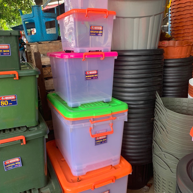 Jual CONTAINER BOX NIKURA 150 LITER / CB 150 PUTIH BENING / KONTAINER ...