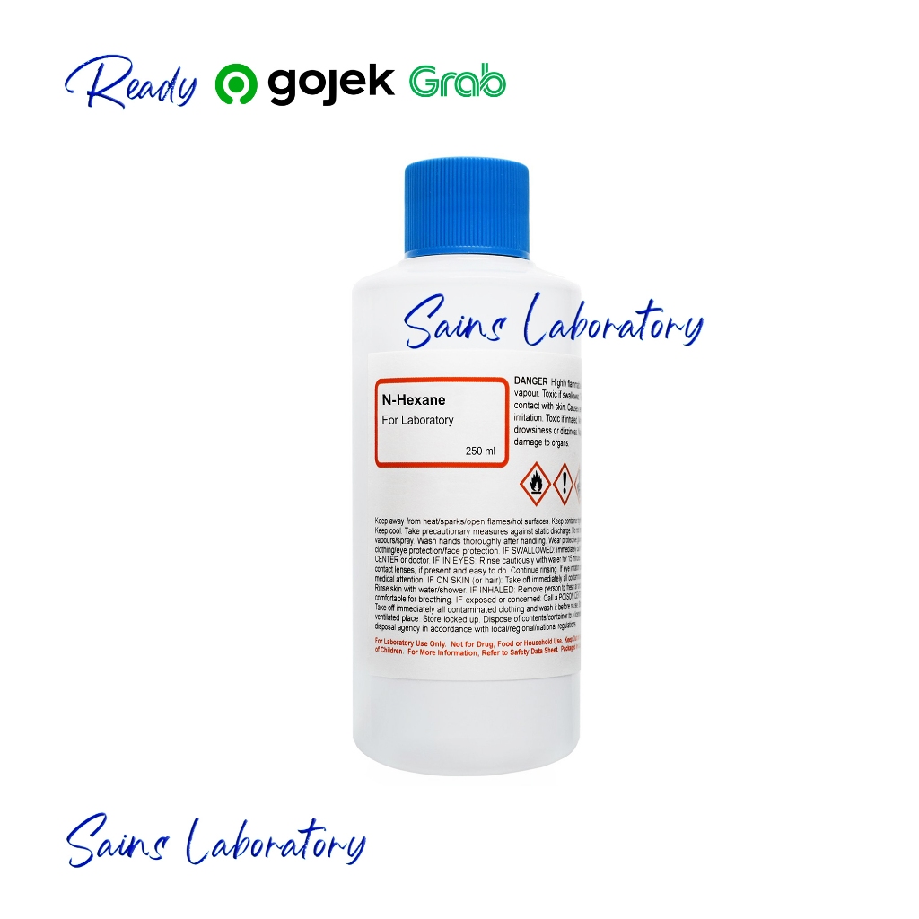 Jual N-Hexane N-Heksana Normal Heksana C6H14 250 ml Pelarut Organik ...