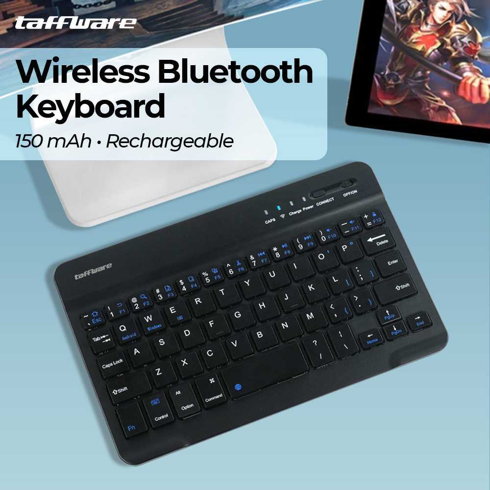 Jual Wireless Bluetooth Keyboard Rechargeable Tanpa Dongle Universal ...