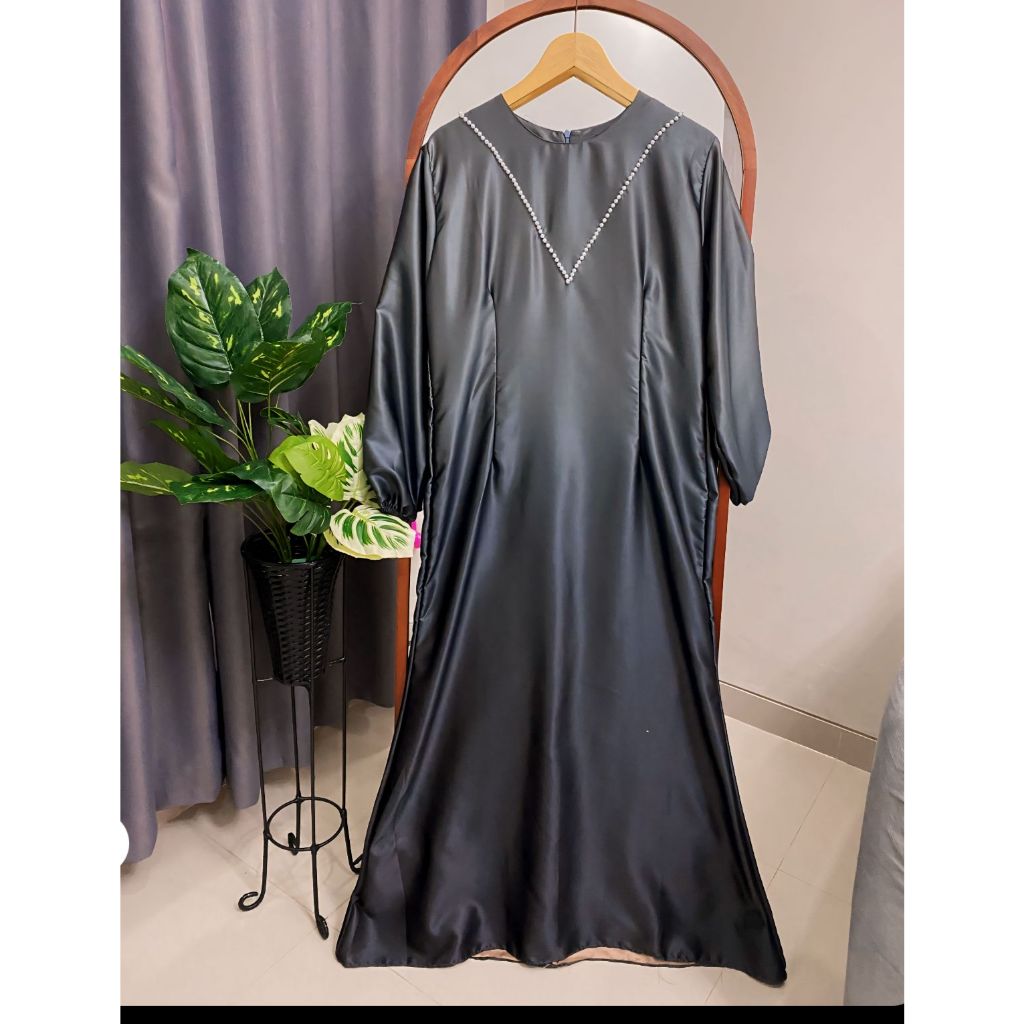 Jual Andin Dress Kondangan Satin Silk Gradasi Terbaru - Dress ...