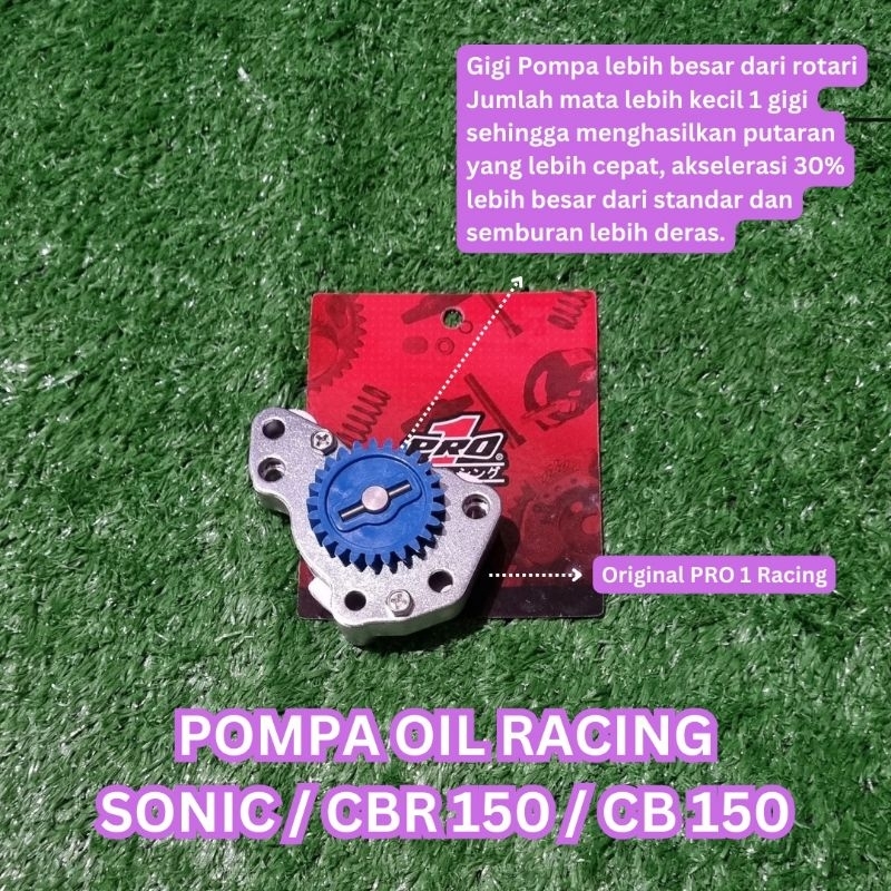Jual Pompa Oil Racing Oli Pump CBR150/SONIC/CB 150 Pro 1 Racing ...