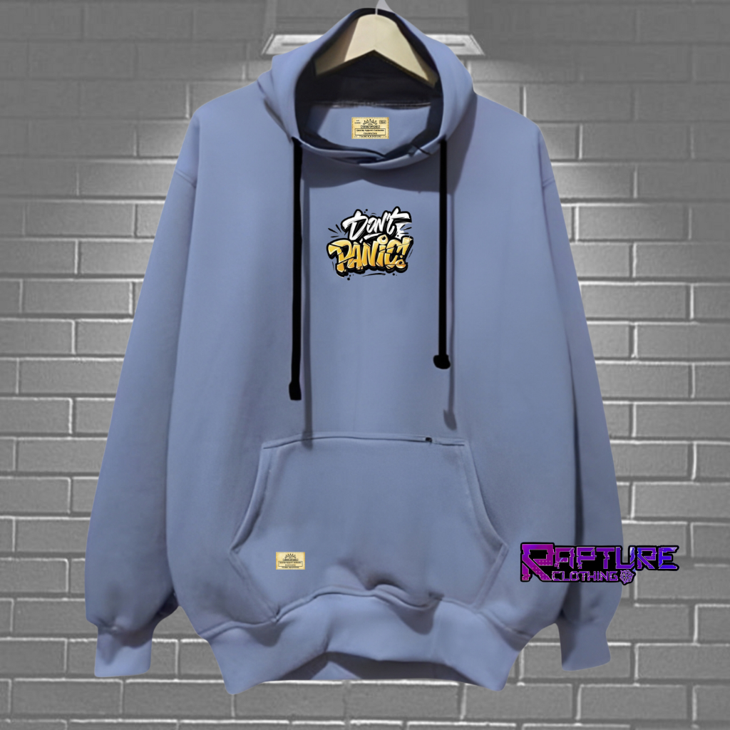 Jual Jaket Hoodie Pria Warna Denim List Dont Panic Original Aesthetic ...