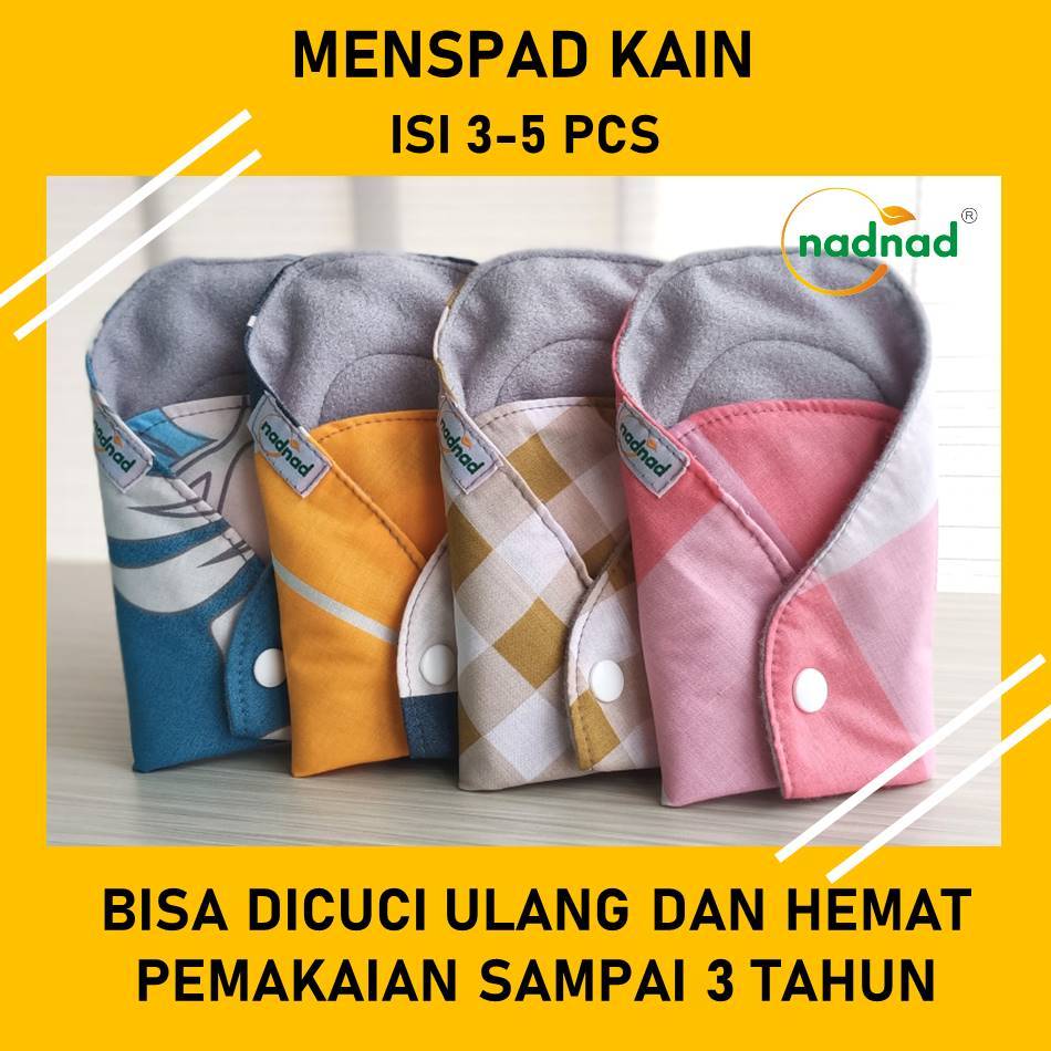 Jual Pembalut Kain Wanita Cuci Ulang | Softex Kain | Menspad Nadnad SNI ...