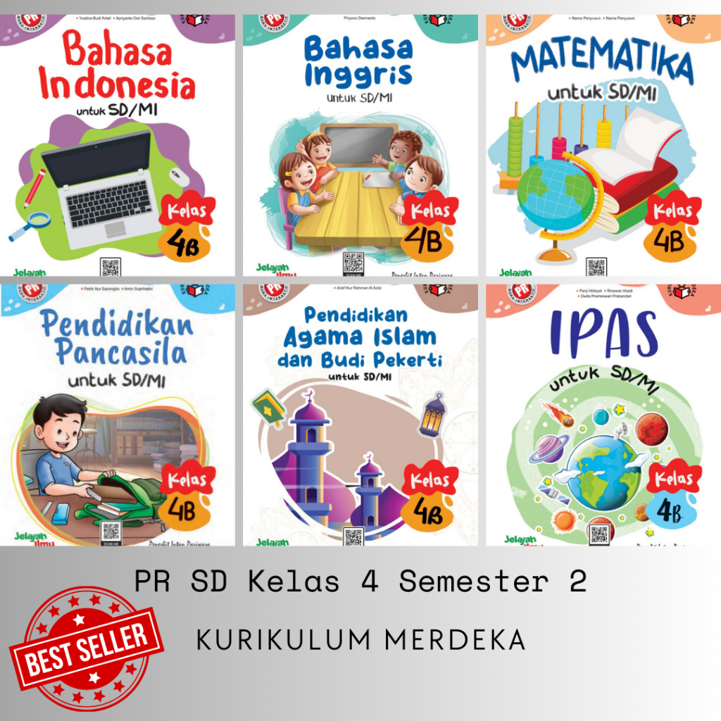 Jual Buku PR interaktif Kelas 4 SD/MI Semester 2 Kurikulum Merdeka Tahun 2024 Penerbit Intan ...