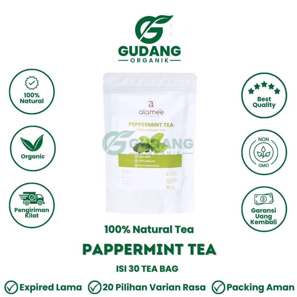 Jual Teh Daun Celup Peppermint Tea Teh Daun Mint Minuman Herbal Tea ...