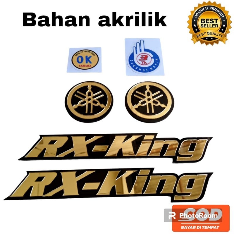 Jual emblem rx king timbul bahan akrilik satu set | Shopee Indonesia