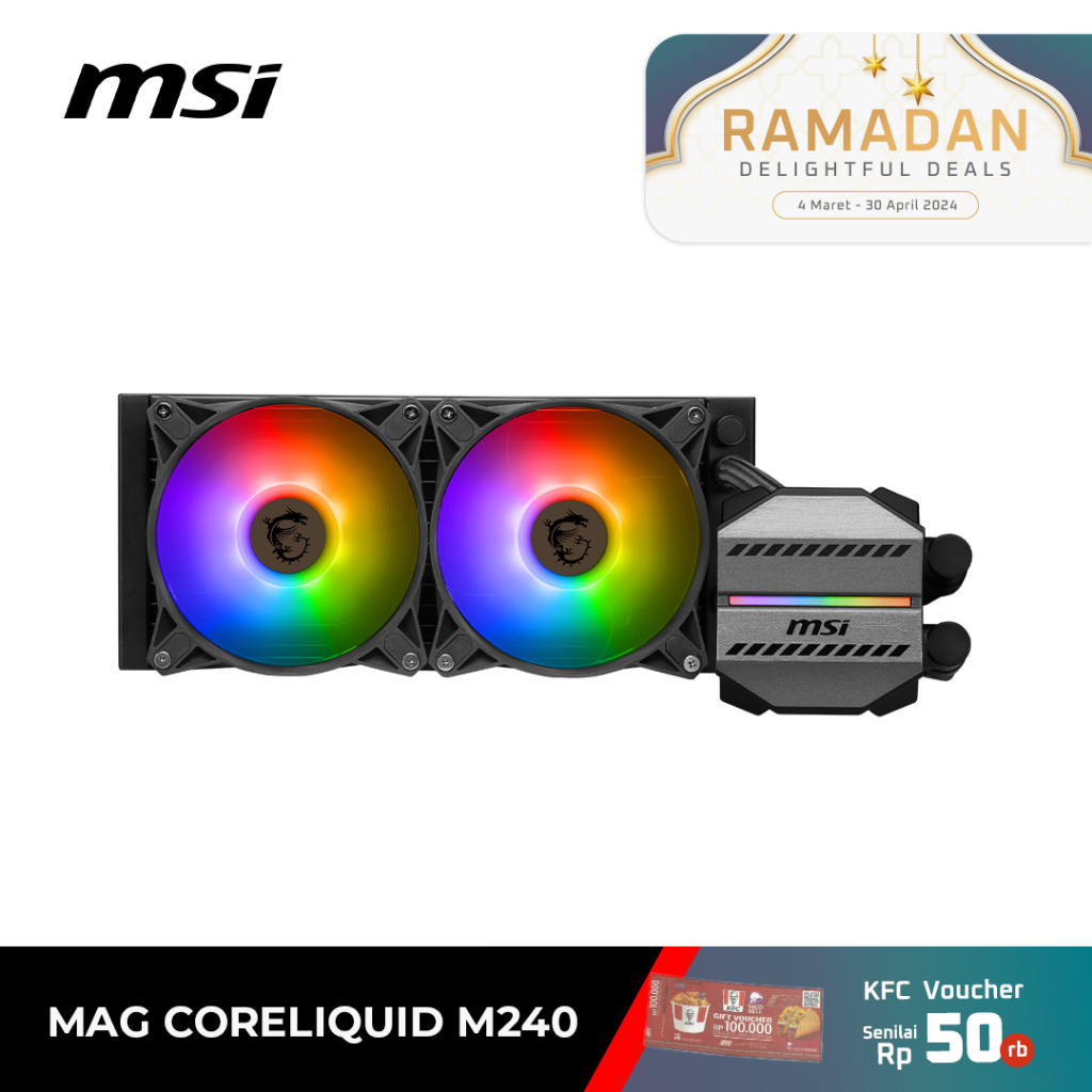 Jual MSI MAG CORELIQUID M240 ARGB - CPU Cooler Liquid Fan | Shopee ...