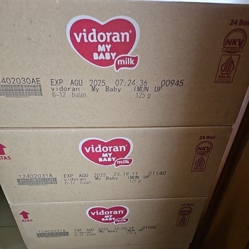 Jual VIDORAN 6-12 bln 125 gram 1 karton ( 24 pcs ) | Shopee Indonesia