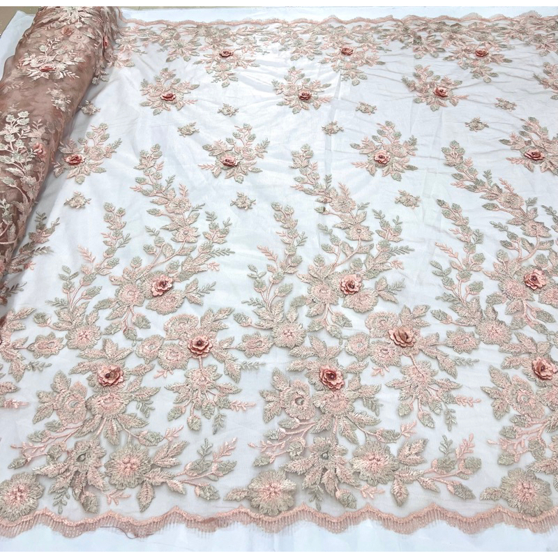 Jual Kain Tile / Tule Flora Garden Timbul -Termurah | Shopee Indonesia