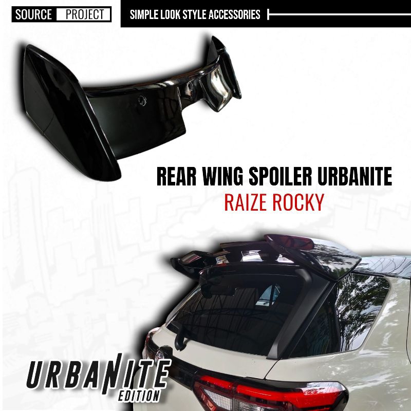 Jual REAR WING SPOILER URBANITE - RAIZE ROCKY | Shopee Indonesia
