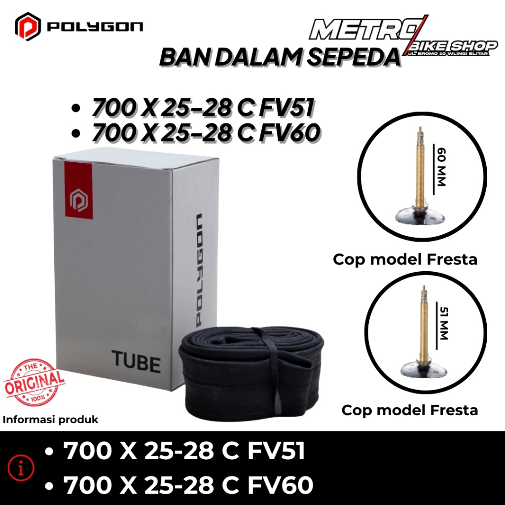Jual Ban dalam sepeda Road Bike 700 X 25-28c FV51 & FV60 Ban dalam ...