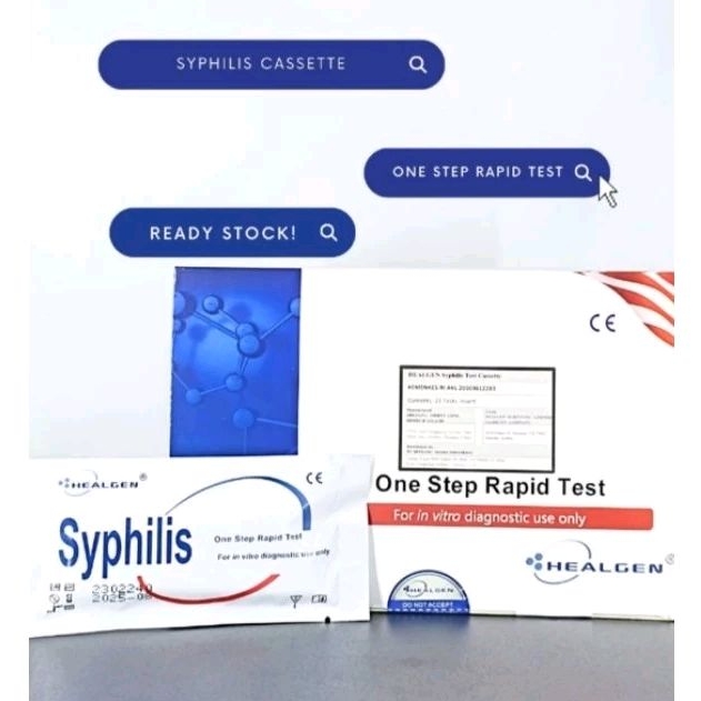 Jual Healgen rapid tes syphilis cassete isi 25tes / Pemeriksaan TPHA ...