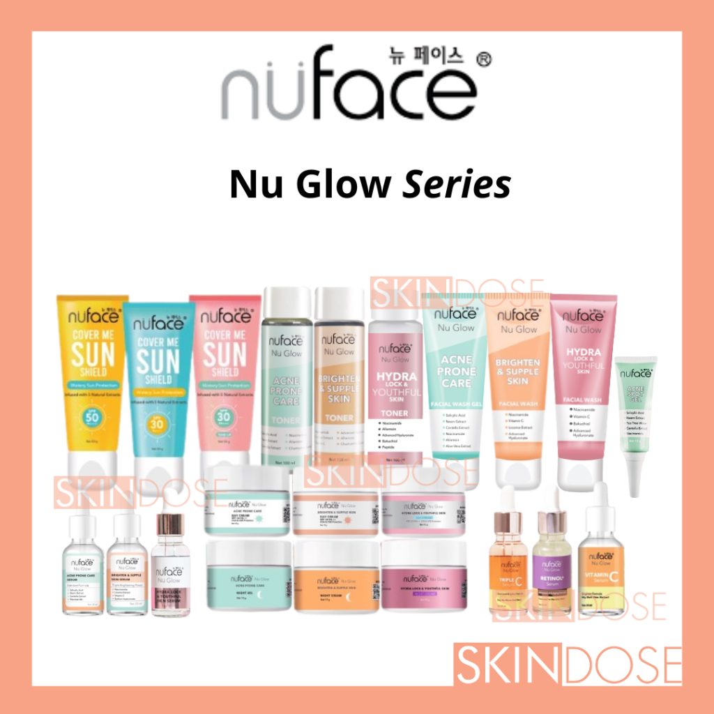 Jual Nuface Nu Glow Series Skincare Fuji Toner | Serum | Facial Wash ...