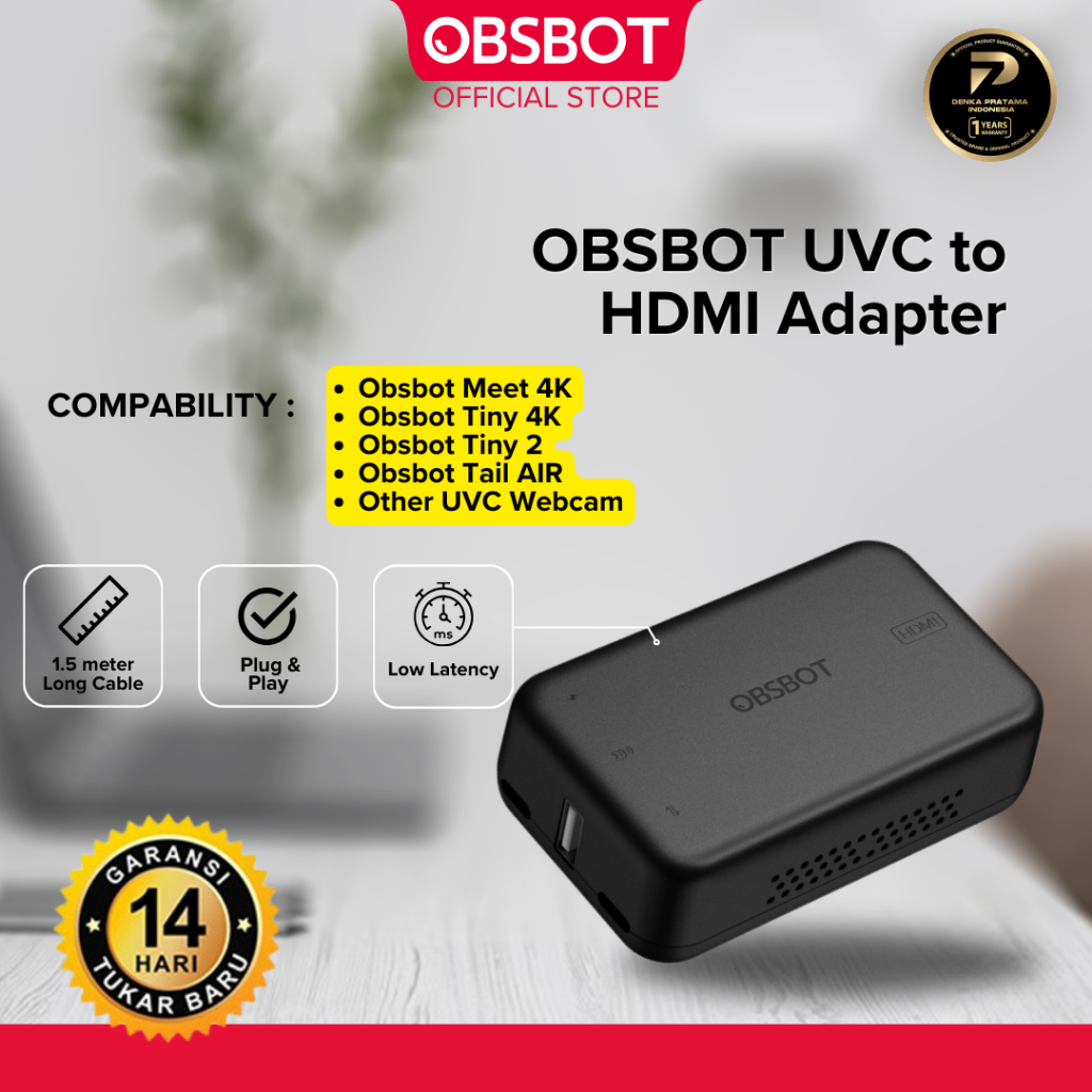 Jual OBSBOT UVC to HDMI Adapter - Garansi Resmi | Shopee Indonesia