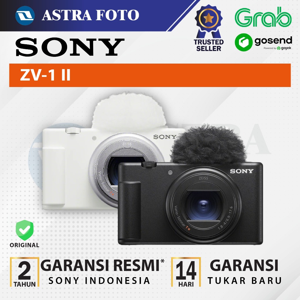 Jual Sony ZV-1 II Digital Camera Premium Compact - ZV1 II Pocket Kamera ...