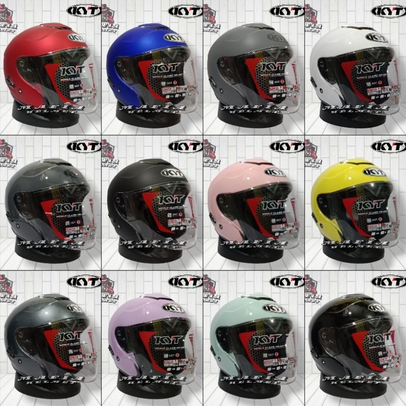 Jual HELM KYT KYOTO R SOLID - ADA DALAM PILIHAN (VARIAN) SINGLE VISOR ...