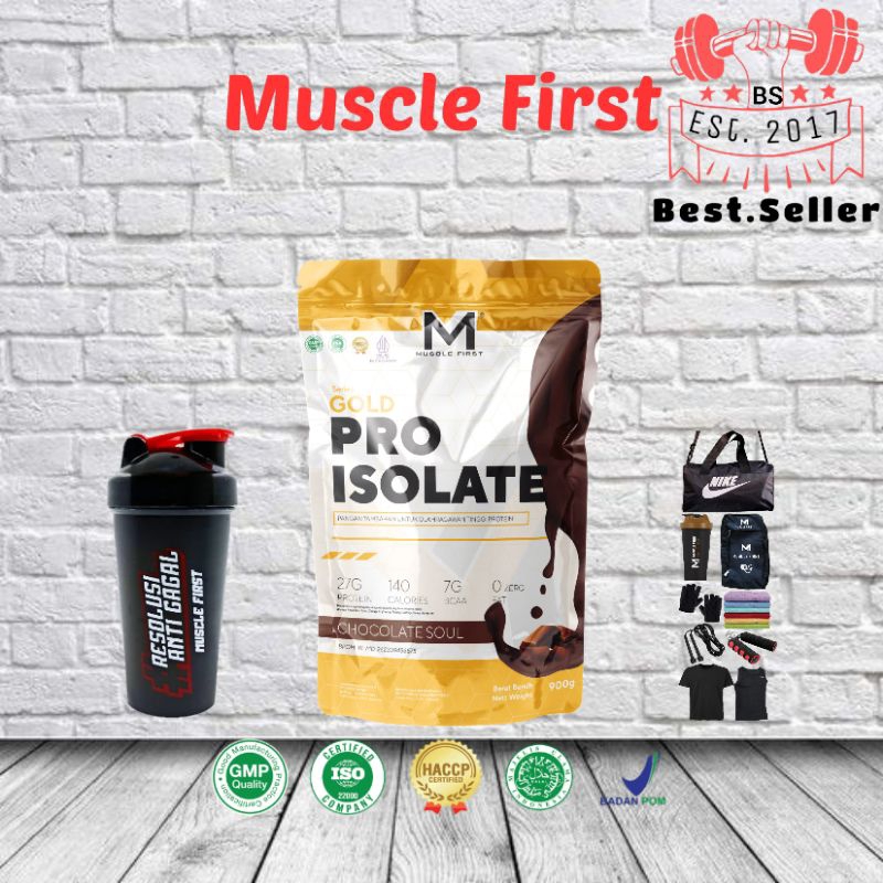 Jual MUSCLEFIRST Pro Isolate 2lbs 900gram Whey Protein Isolate Suplemen ...