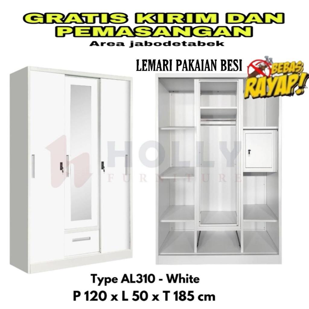 Jual Lemari Pakaian Besi Pintu Sliding 2 Pintu - 3 Pintu - 4 Pintu - 5 Pintu import Lemari Baju ...