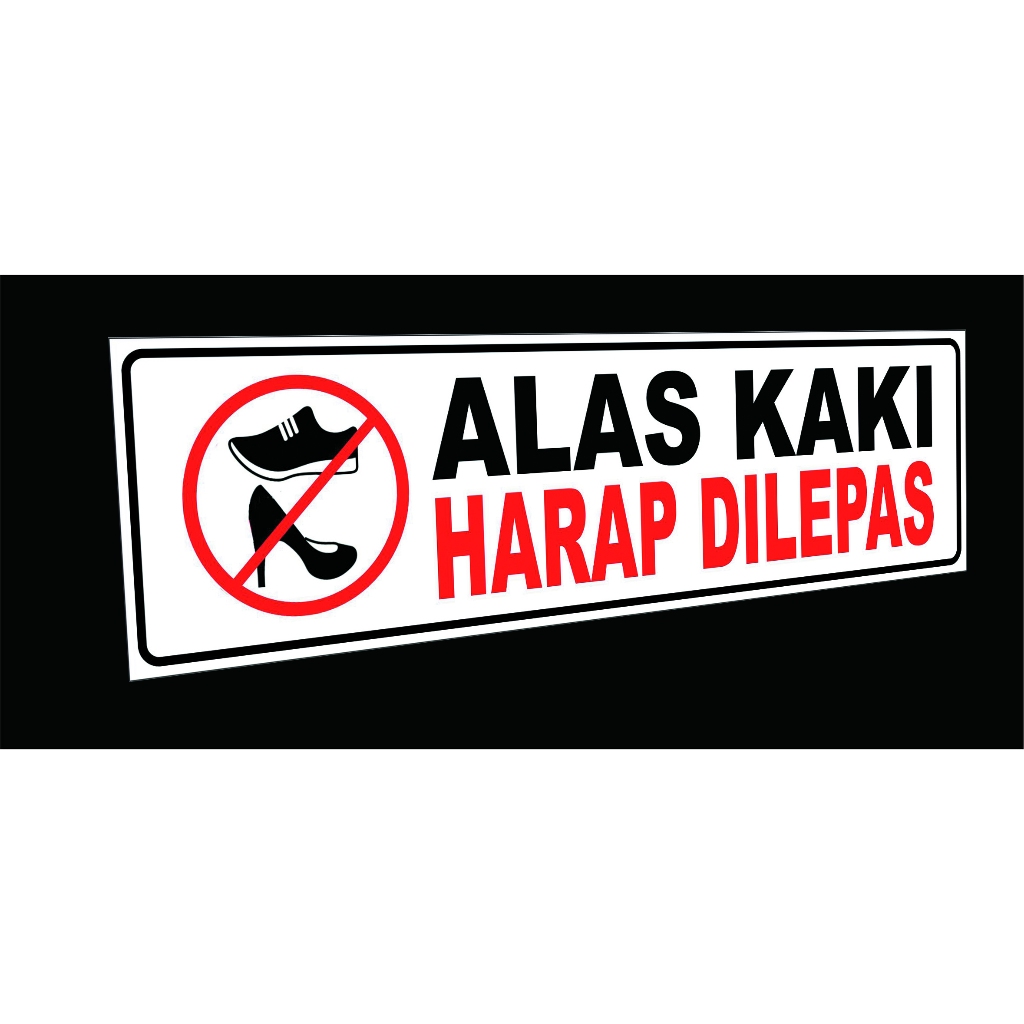 Jual Alas Kaki Harap Di Lepas - Akrilik Label | Shopee Indonesia