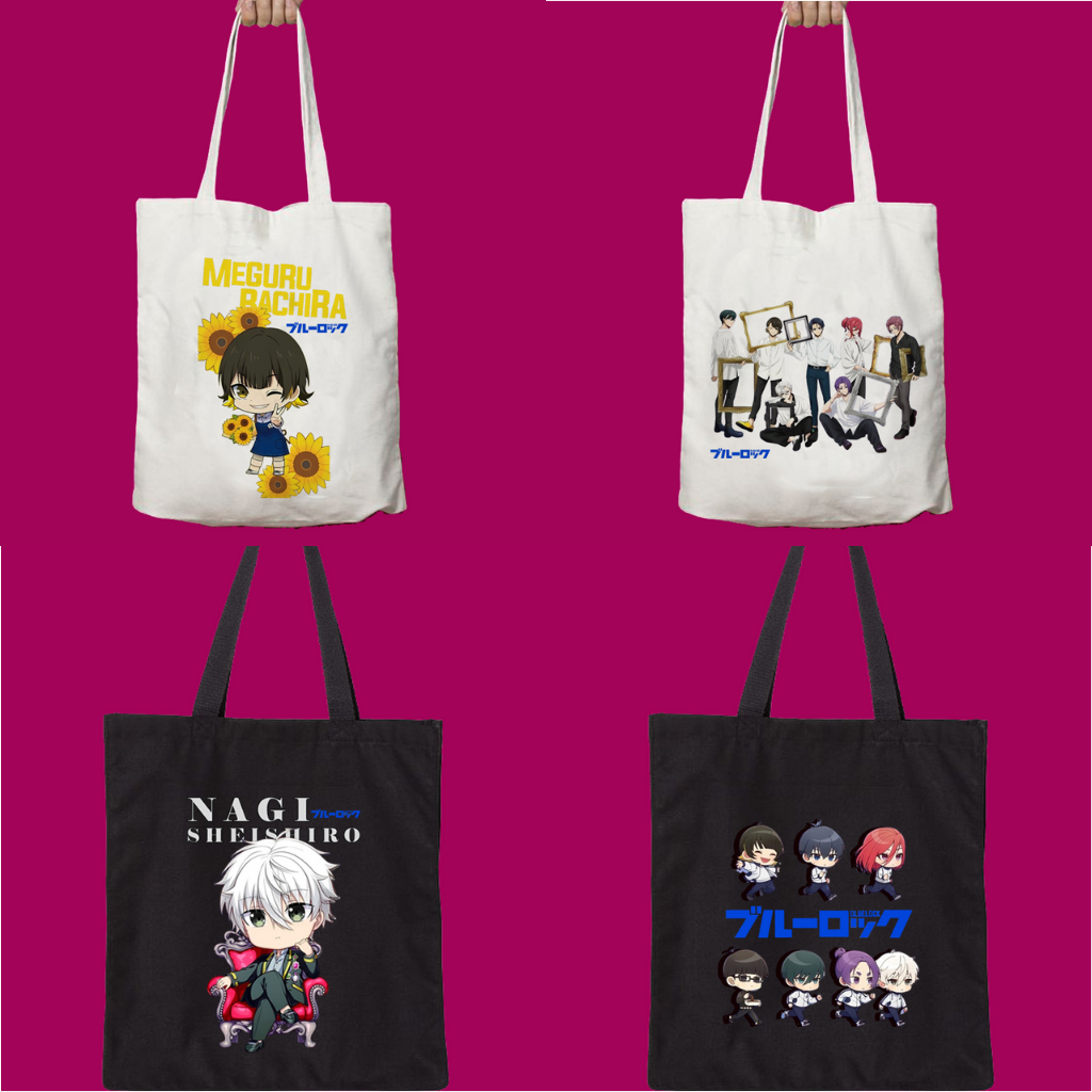 Jual Totebag Tote Bag Anime Blue Lock Tas Kanvas Lucu Anime Jepang ...