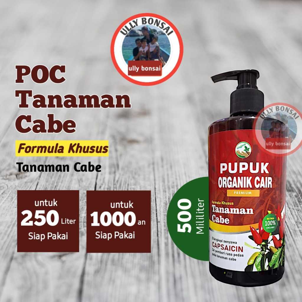 Jual Pupuk Organik Cair Tanaman Cabai 500ml POC Kompos Organik | Shopee Indonesia