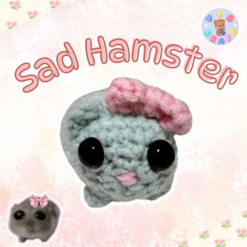Jual SAD HAMSTER | Amigurumi Crochet | Boneka | Gantungan Kunci ...