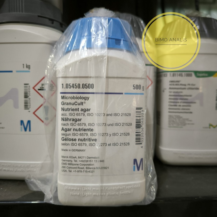 Jual NUTRIENT AGAR (NA) 500GR Merck 105450 FOR MICROBIOLOGY | Shopee ...