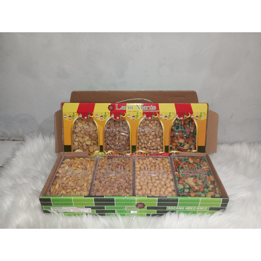 Jual Kue Kering Lebaran 2024 Murah - Camilan Laris Manis Kacang Krez ...