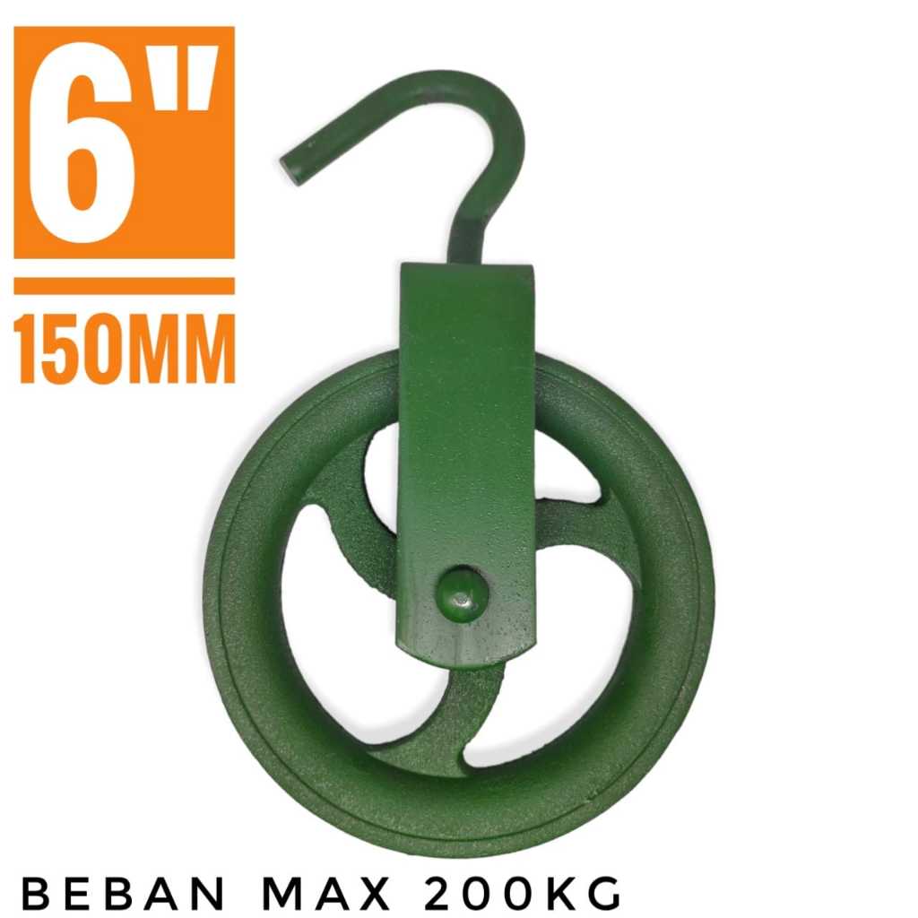 Jual KEREKAN SUMUR COR 6" 200 KG SUPER TEBAL KATROL BESI COR 150MM ...