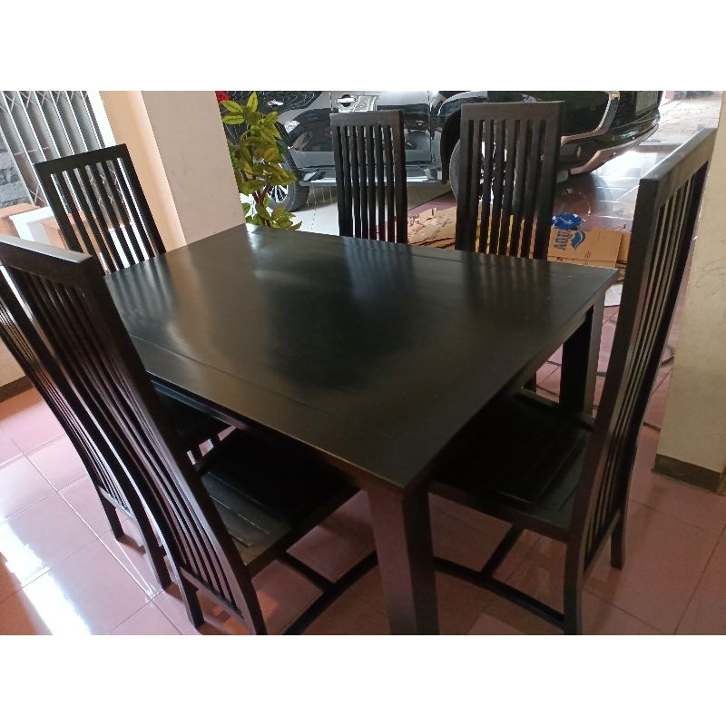 Jual Meja Makan Minimalis Balero Kayu Jati | Shopee Indonesia