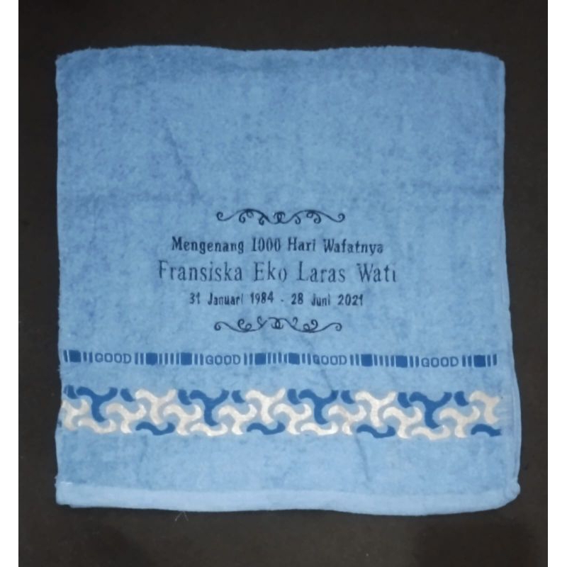 Jual souvenir handuk bordir kemas mika nikah pernikahan nikahan ulang ...