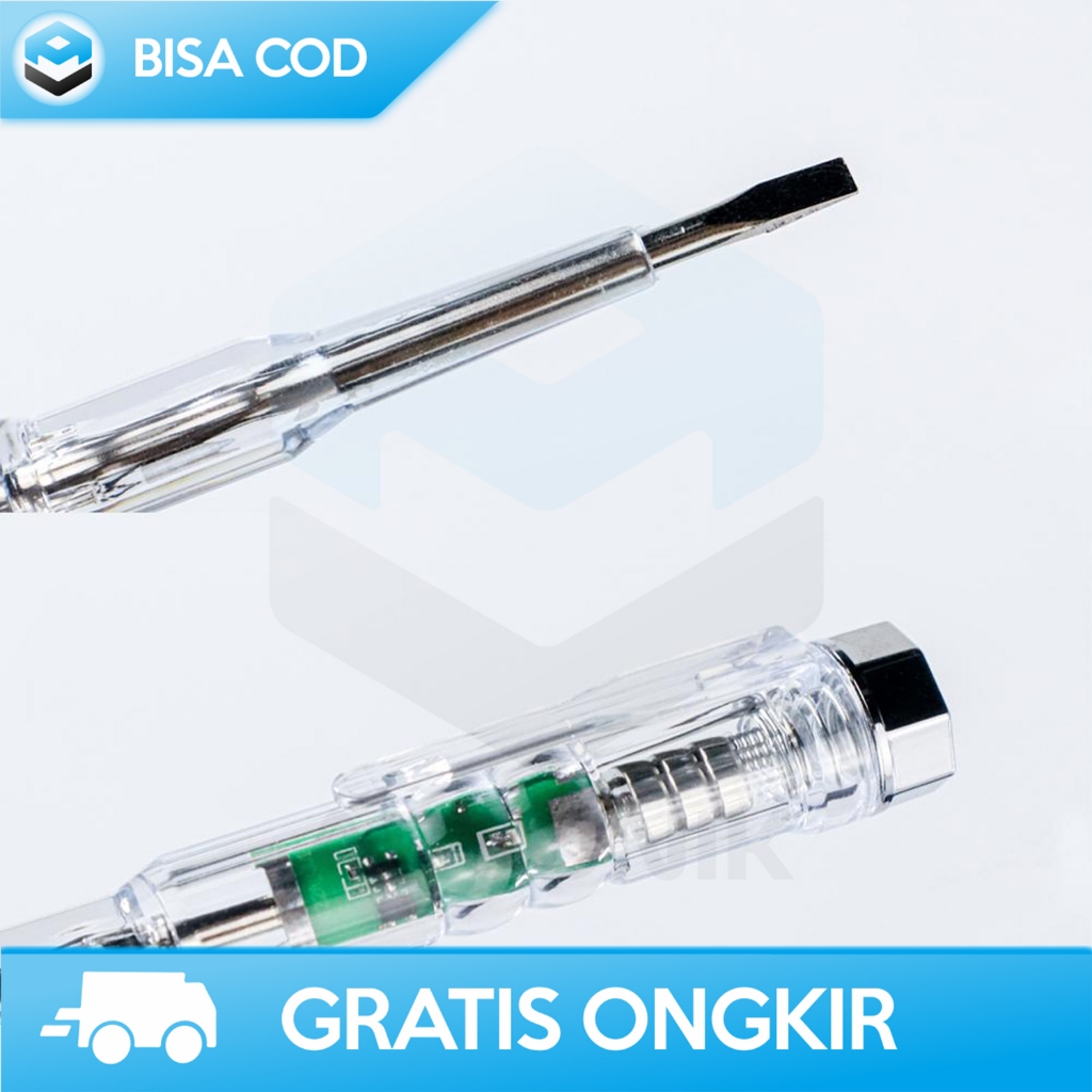 Jual TESPEN OBENG MINUS INDIKATOR LAMPU LED CEK TEGANGAN LISTRIK B12 ...