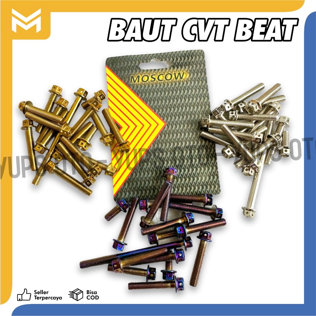 Jual BAUT PROBOLT CVT CHROME HONDA BEAT ISI SET 17pcs ALL BEAT POP FI F1 ESP KARBU BISA UNTUK ...