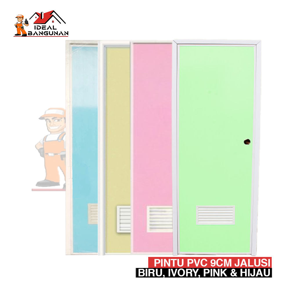 Jual [READY] PINTU PVC ETERNITY 9 CM JALUSI | PINTU PVC KAMAR MANDI ...