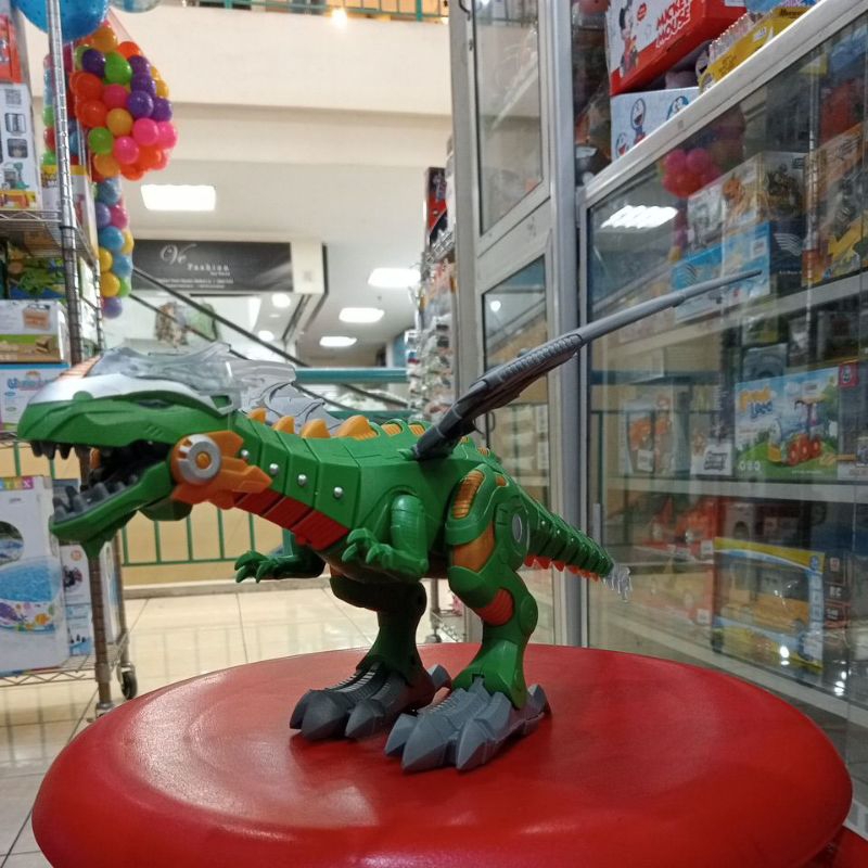 Jual Mainan Anak Robot Spray Walking Dinosaur Sembur Asap Api ...