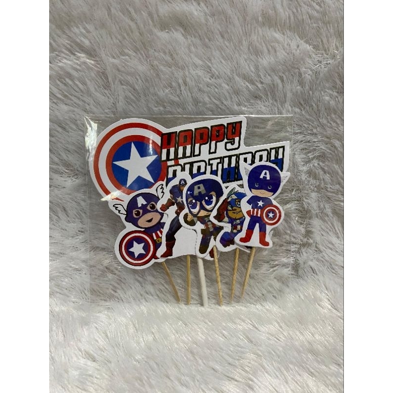 Jual Topper Cake Captain America | Shopee Indonesia