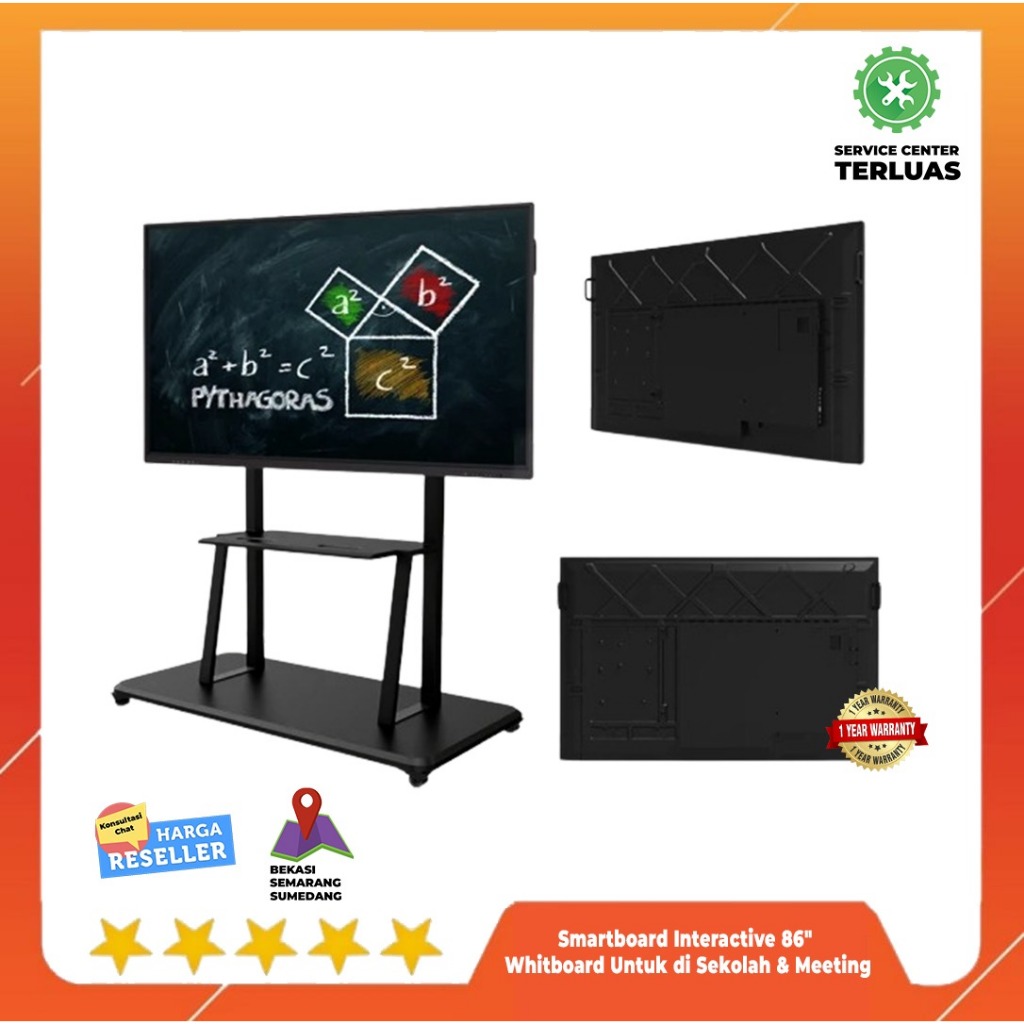 Jual SMARTBOARD INTERACTIVE PANEL 75 INCH UNTUK DI SEKOLAH harga unit ...